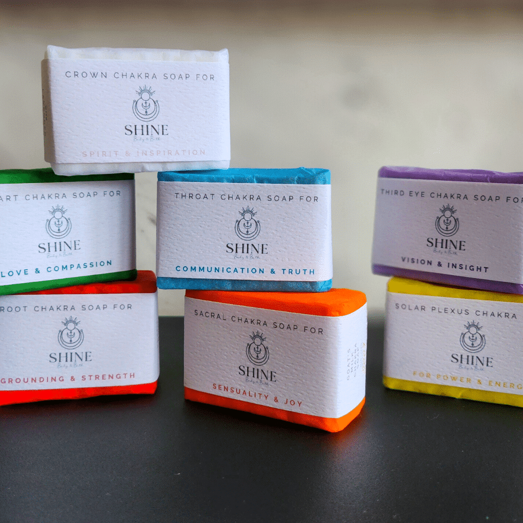 Handcrafted Chakra Soap with Essential Oils | Shine Body & Bath